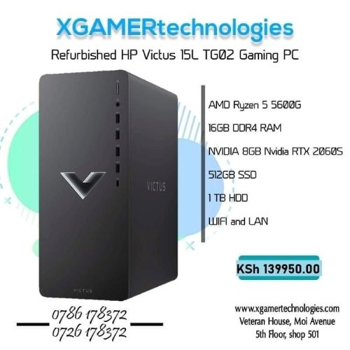 Refurbished Ryzen 5 HP Victus tower desktop with bonus in Kenya (Ad ...