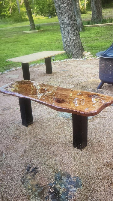 LIVE EDGE RED CEDAR HANDMADE WOODEN CHERRY BENCH (WITHOUT INSTALLATION ...